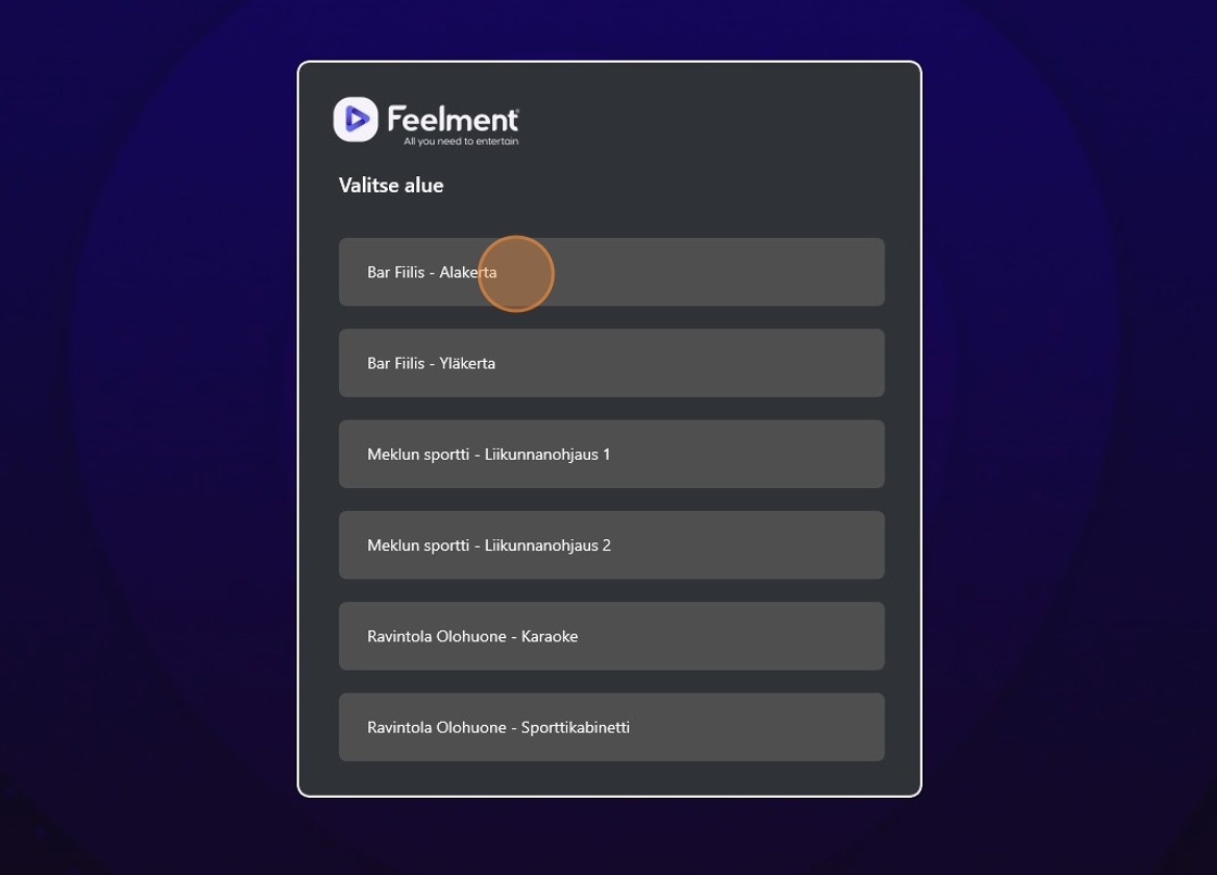 Login to the Feelment app and My Feelment